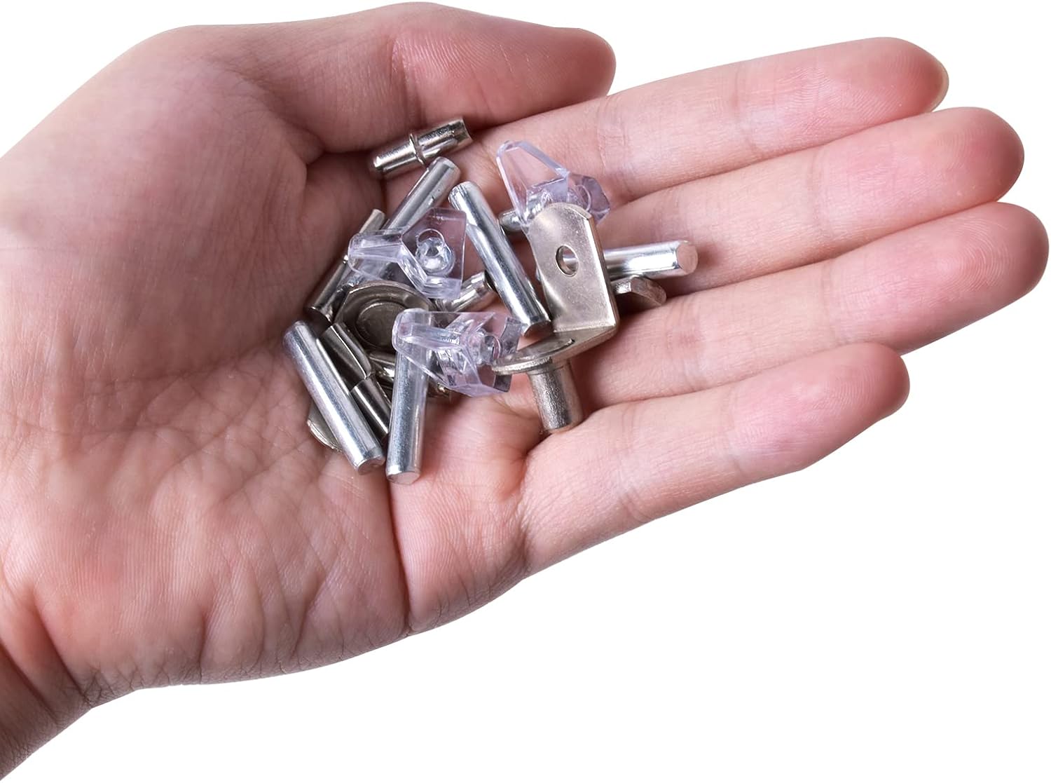 100 Pieces 5 Styles Shelf Bracket Pegs Cabinet Furniture Shelf Pins ...