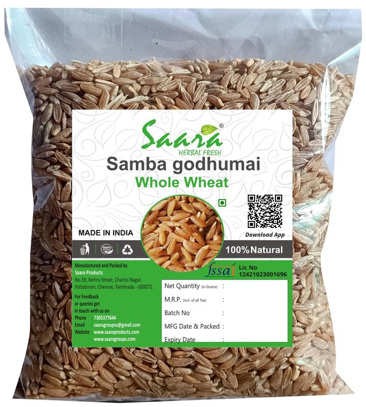 SAARA HERBAL FRESH Samba Godhumai(Whole Wheat) 4950 grams : Amazon.in ...
