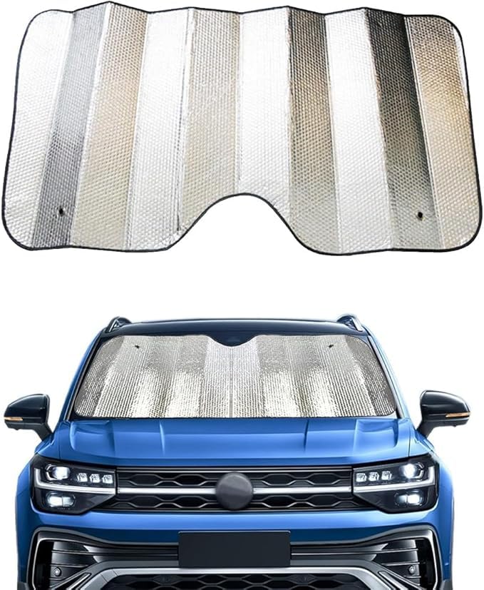 Coku New 2025 Universal Car Windshield Sun Shade Cover, Front Windshield Sun Protector for UV ...