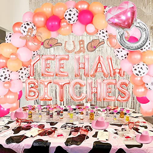 Sursurprise Western Hen Party Decorations, Yeehaw Balloon Garland Arch ...