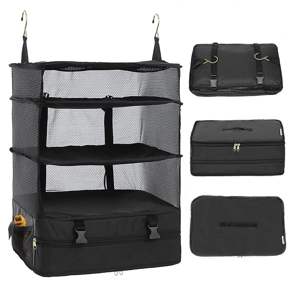 Amazon.com: Hongmeru Portable Hanging Travel Shelves Packing Cubes for ...