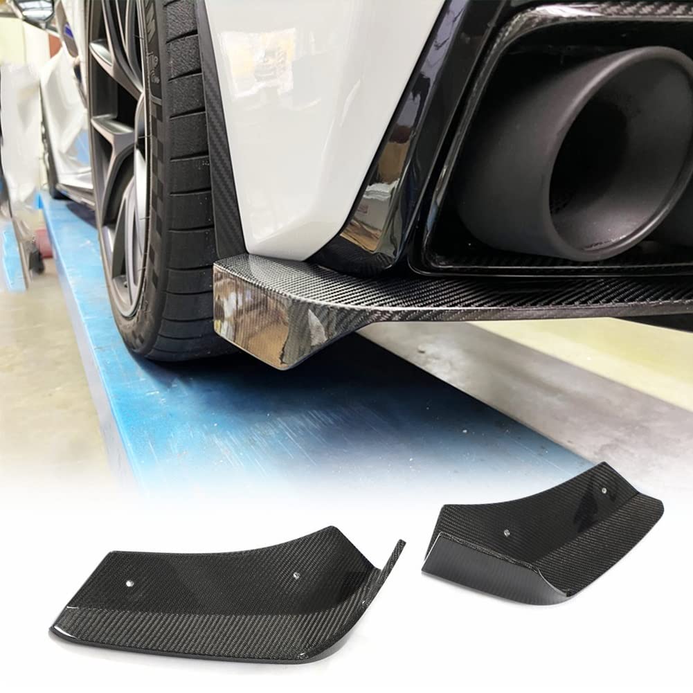 Amazon.com: C8 Carbon Fiber Rear Bumper Splitters for 2020-2023 ...