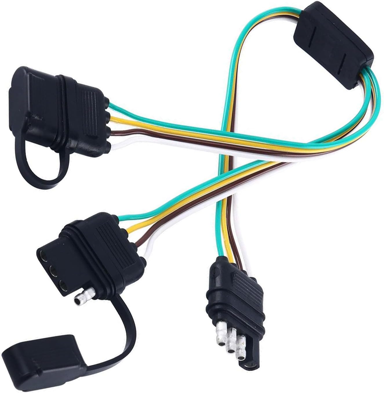 Amazon.com: ZBGUN 1 PC Automotive Y-Type Splitter One-to-Two Plug ...