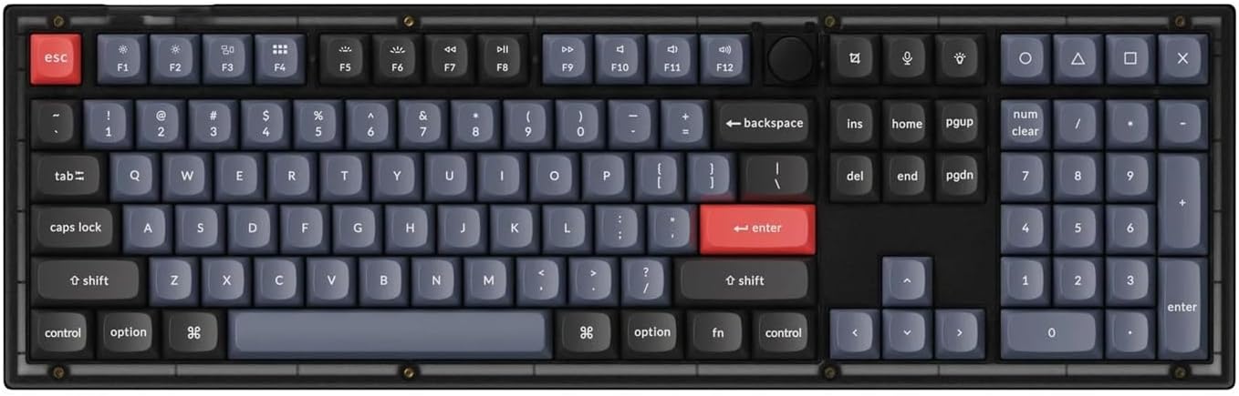 Amazon.com: Keychron V6 100% Layout Custom Wired Mechanical Keyboard ...