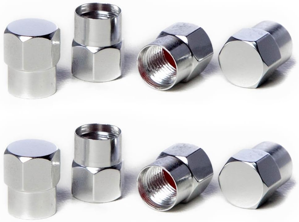 Amazon.com: Allstar Performance ALL44053 Chrome Valve Stem Cap 4 Pack ...