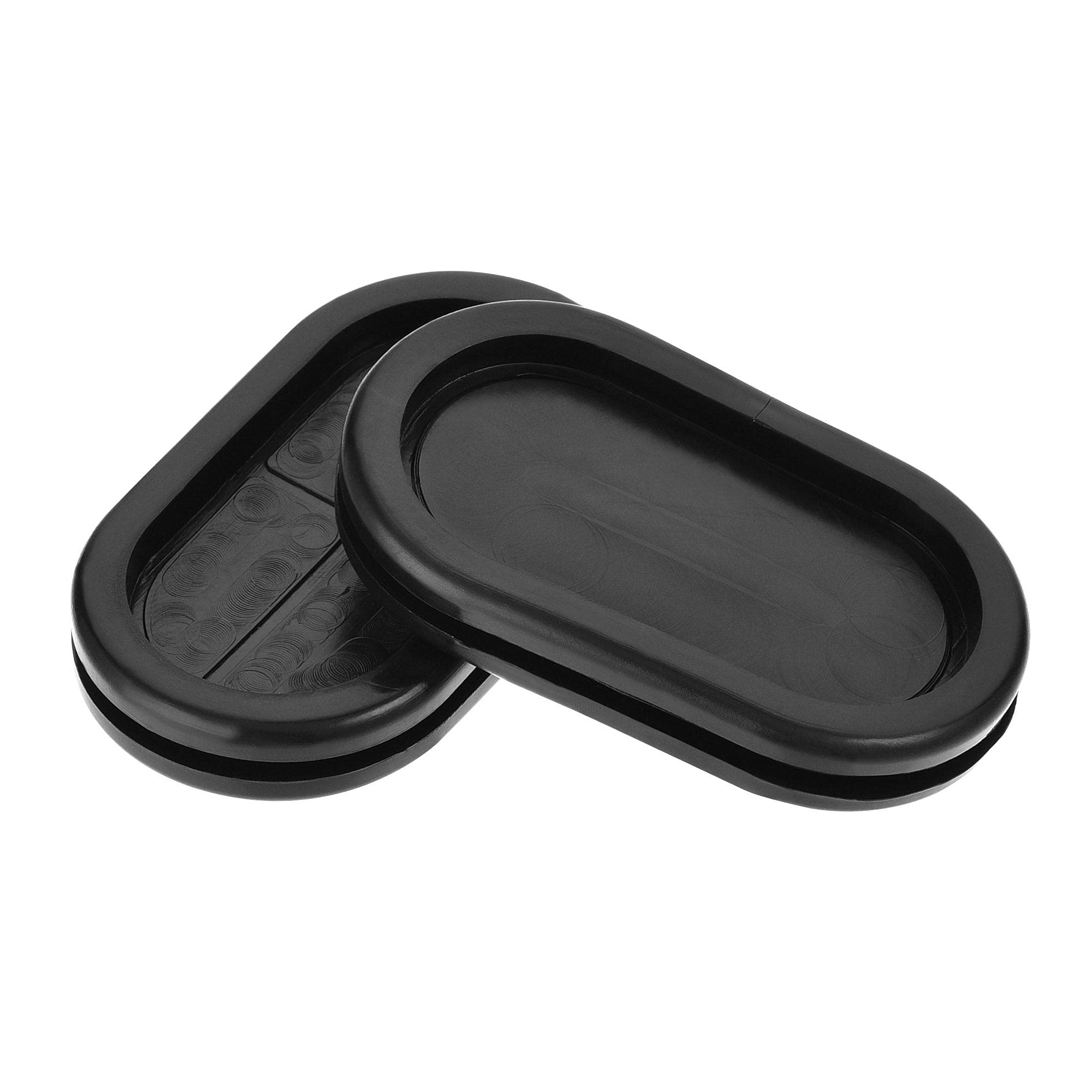 Amazon.com: uxcell Rubber Grommet Oval Double-Sided Mount Size 46 x 23 ...