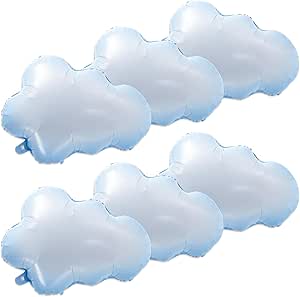 Amazon.com: Ckepvo Cloud Balloons 6PCS White Cloud Foil Balloons Cloud Party Decorations,Cloud ...