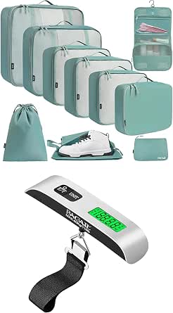 Amazon.com | BAGAIL Digital Luggage Scale, 110lbs Hanging Baggage Scale ...