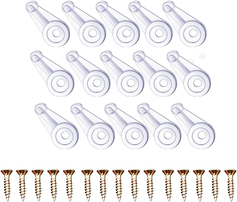 90 pcs Glass Retainer Clips Kit with Screw,Glass Door Retainer Clips ...