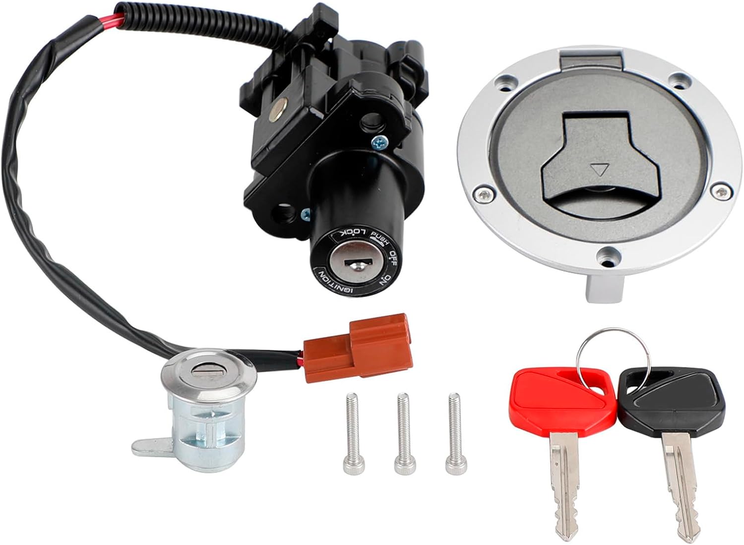 Amazon.com: Topteng Interruptor de llave de encendido, juego de bloqueo ...