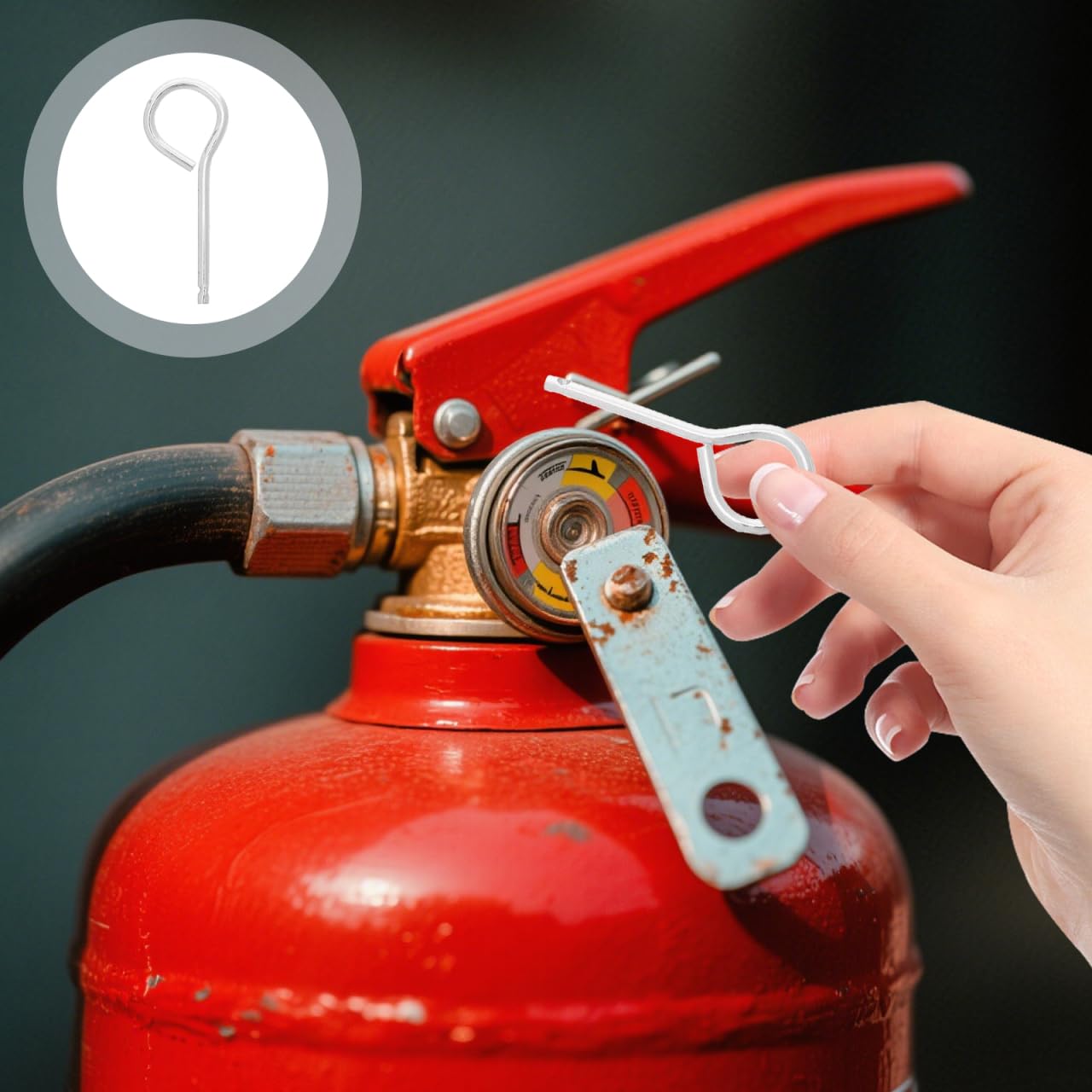 Snapklik.com : 100 Pcs Fire Extinguisher Pull Pins Fire Extinguisher ...