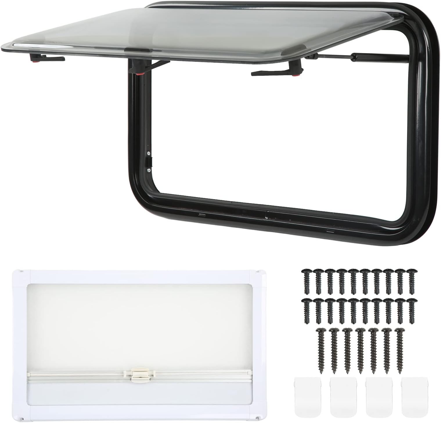 Acouto RV Window 730x430mm RV Push Out Window with Screen Sunshade ...
