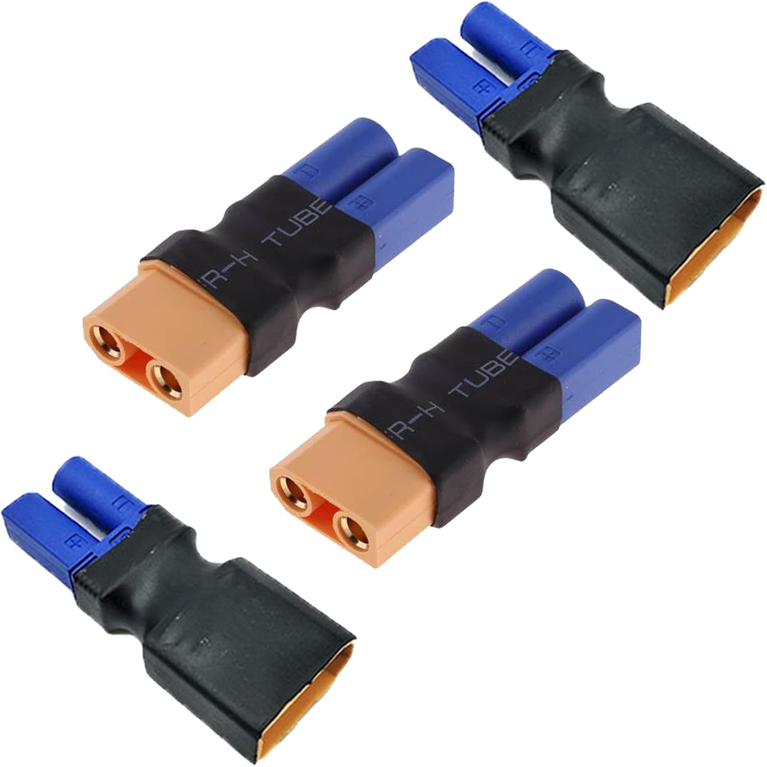 Amazon.com: LinsyRC 2pcs XT90 Male to EC5 Female & 2pcs XT90 Female to EC5 Male Connector ...