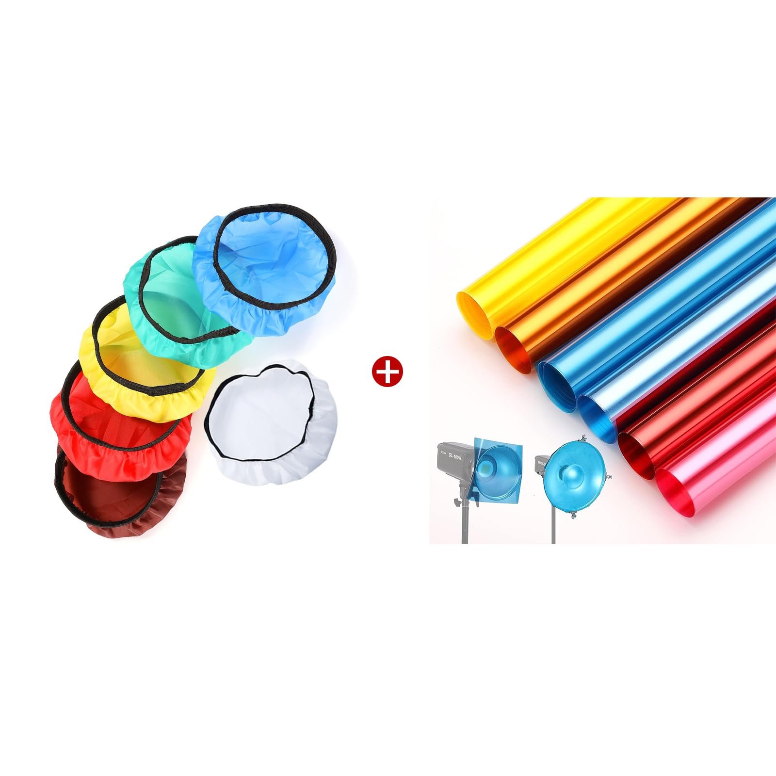 Amazon.com : Soonpho 7" 180mm Soft Diffuser Sock & 6PCS 19x39in ...