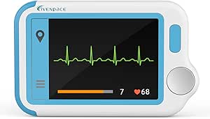 Livenpace Home Heart Health Monitor, E K G Monitor, Portable Heart Rate Device with Electrode ...
