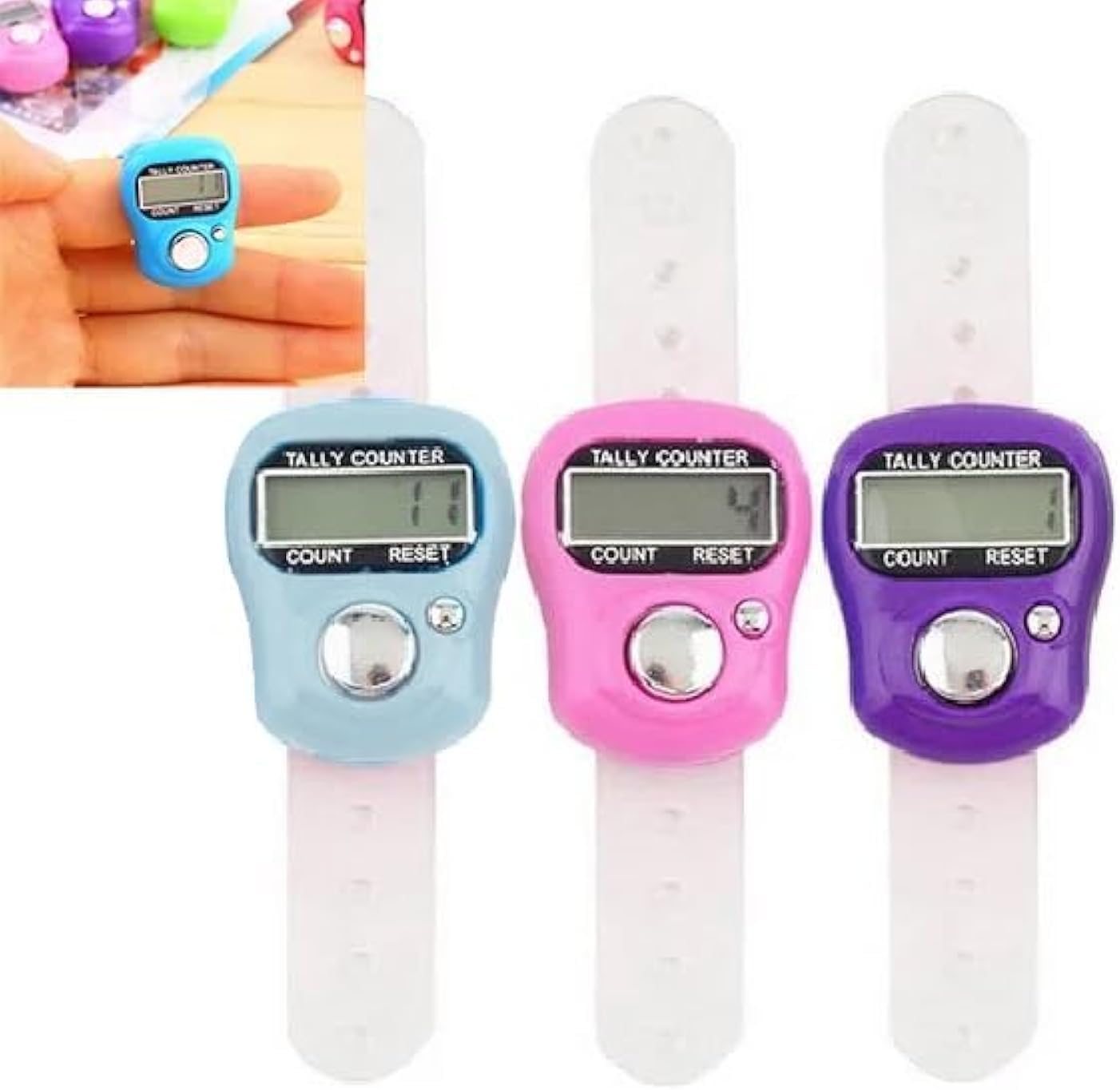 Digital LCD LED Electronic Tasbeeh Pray Finger Ring Tally Lap Counter ...