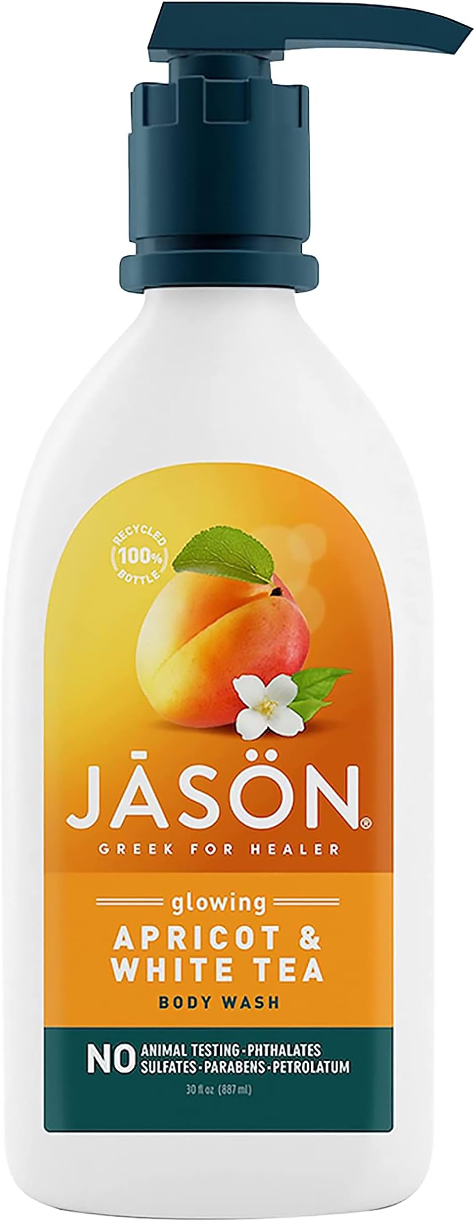 Amazon.com : JASON Natural Body Wash & Shower Gel, Glowing Apricot ...