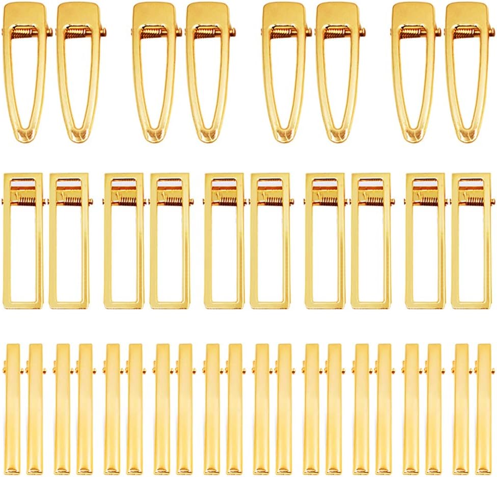 50 Pcs Alligator 3 Style Metal Flat Duckbill Hair Clips for DIY Hair ...