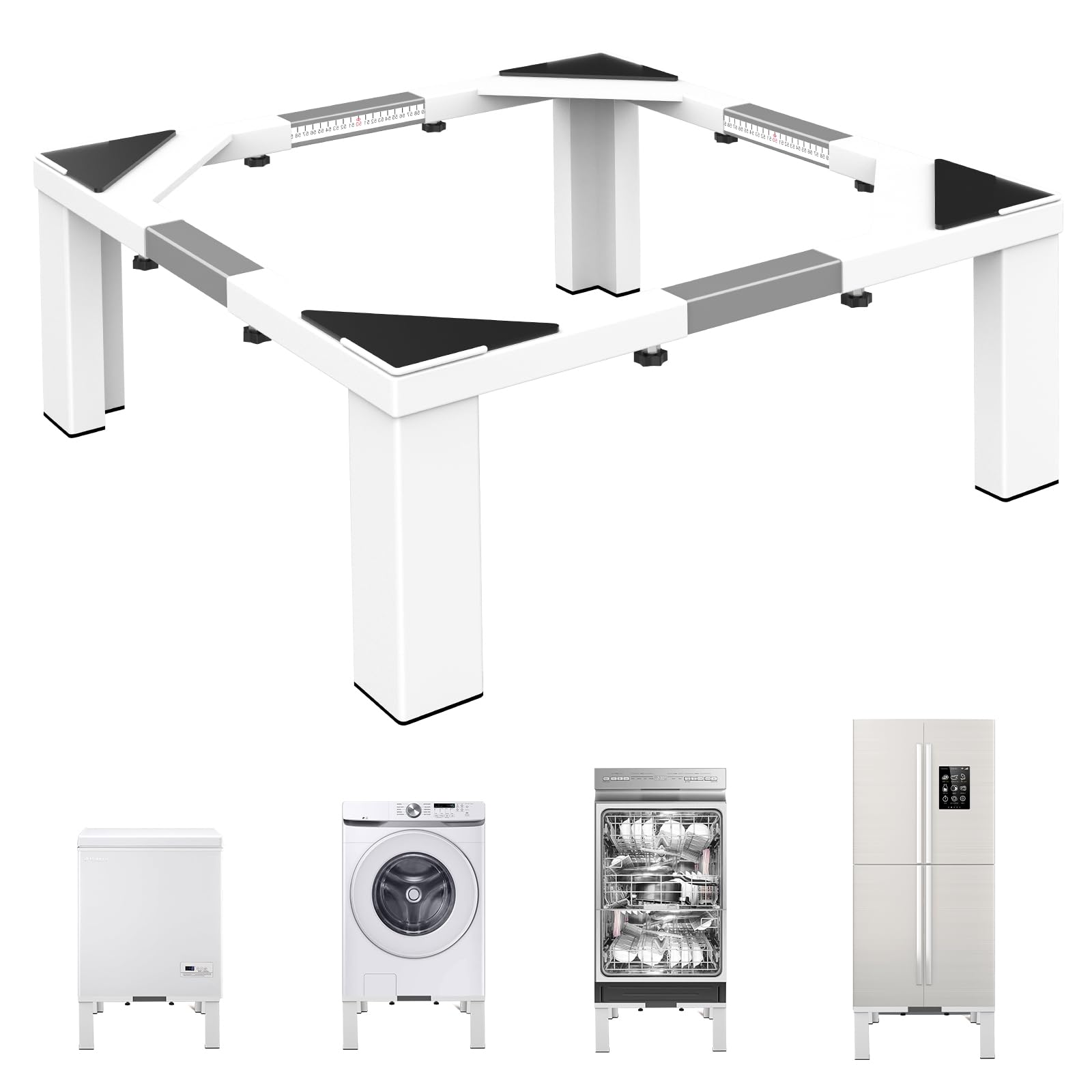 Amazon.com: LYUND Heavy-Duty All Steel Universal Laundry Pedestal 12 ...