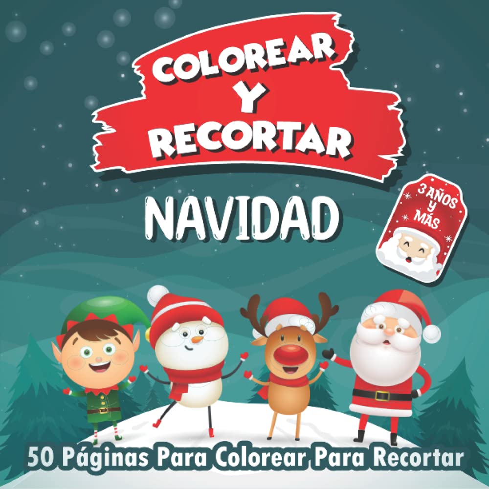 Colorear Y Recortar La Navidad Navidena Libros Infantiles Regalo Para ...