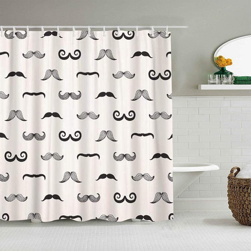 Mustache Shower Curtain