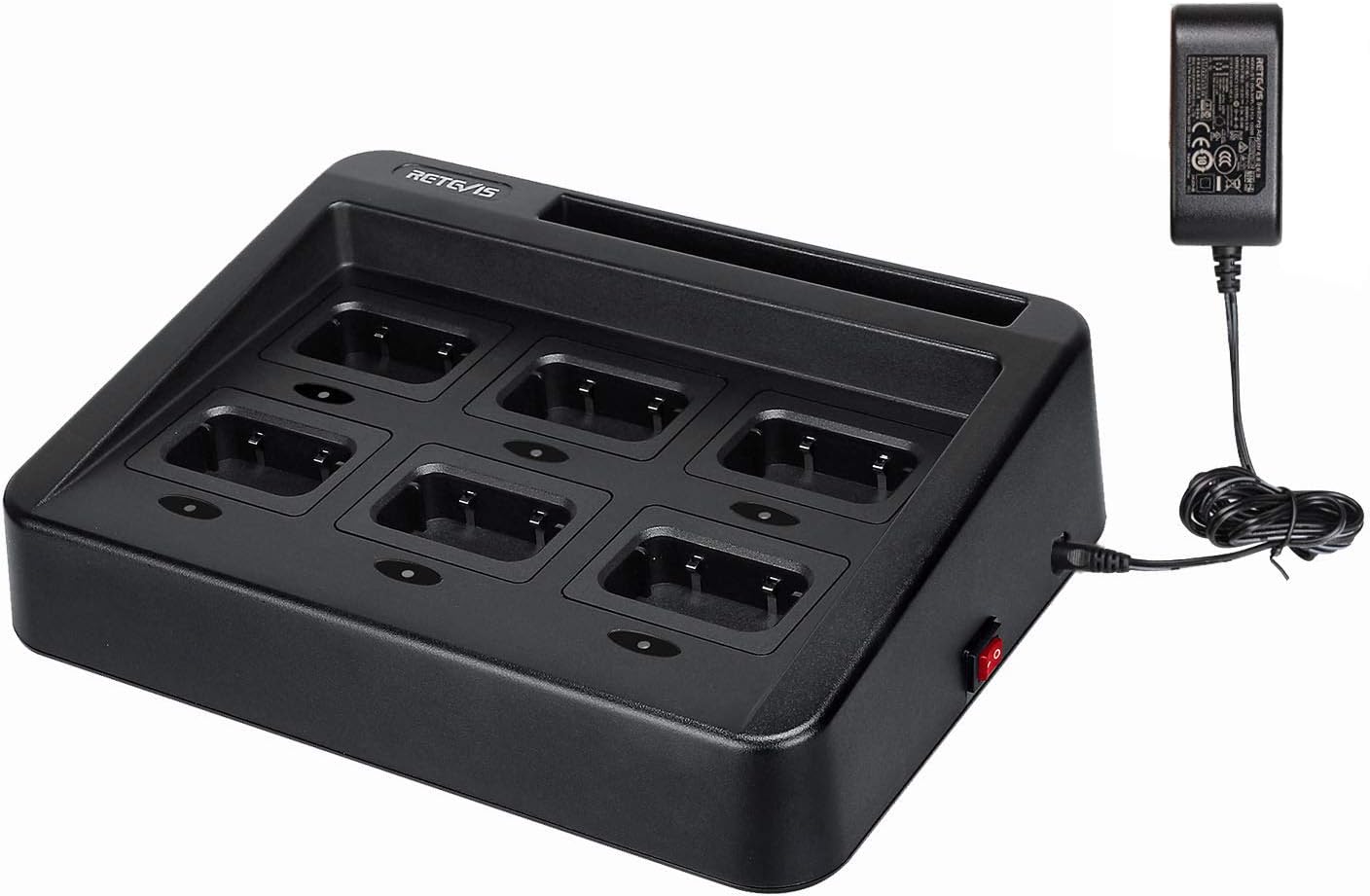 Amazon.com: Retevis RT27 RT27V Walkie Talkies Charging Base,Six-Way Two ...