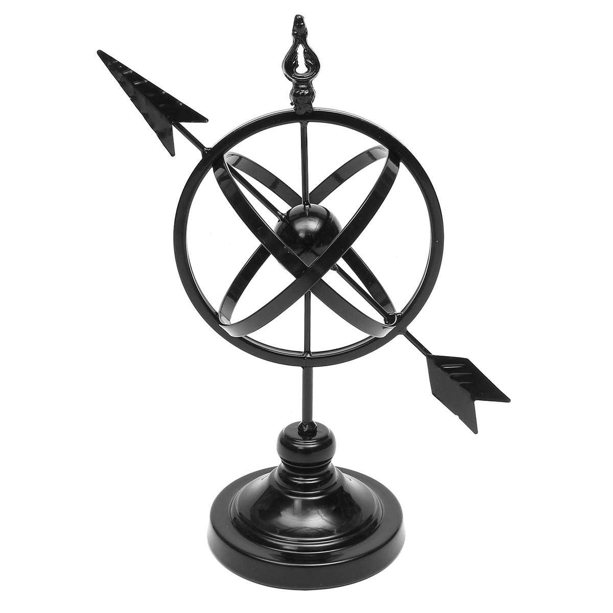 Garden Wrought Iron Globe Cast Iron Fire Pit Globe With Laser Cut Leaf