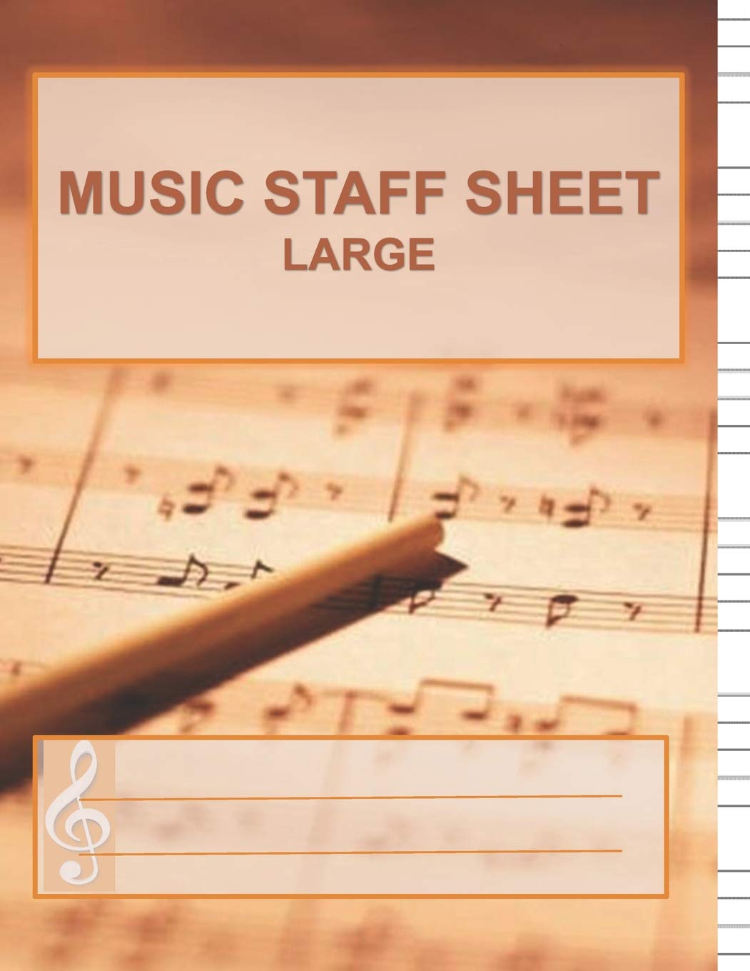 Buy Music Staff Sheet Large: Song Writing Journal with Extra Large ...