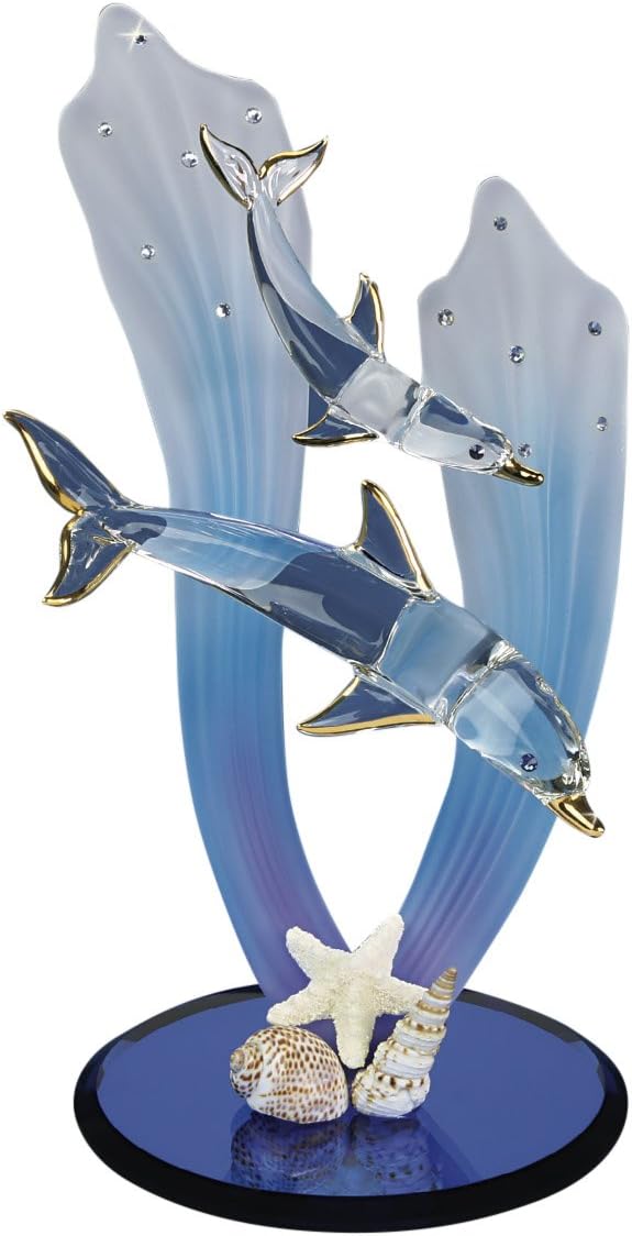 Amazon.com: Dolphin & Baby Glass Figurine : Home & Kitchen