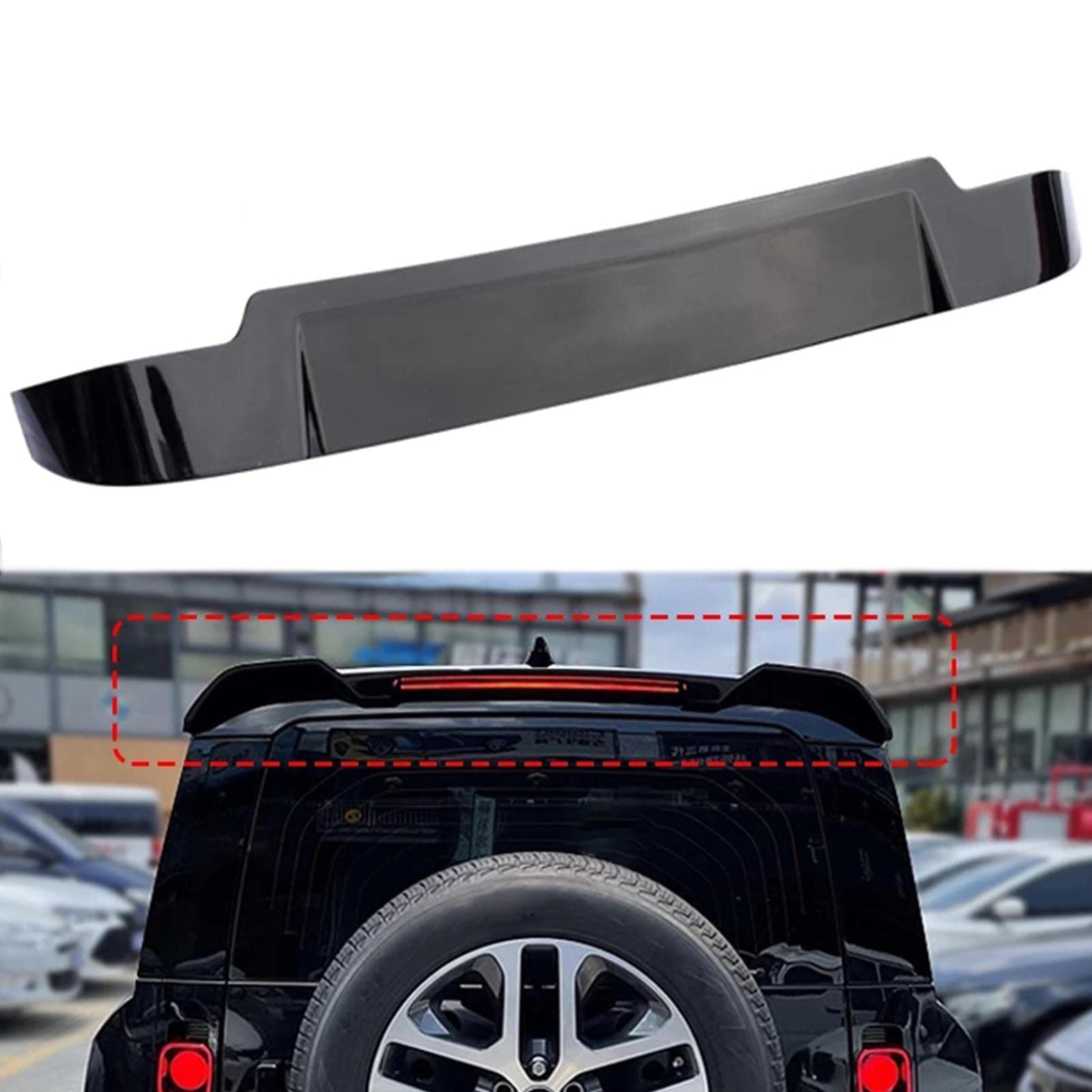 Buy OLOTU ABS material spoiler rear spoiler tailgate spoiler for Land ...