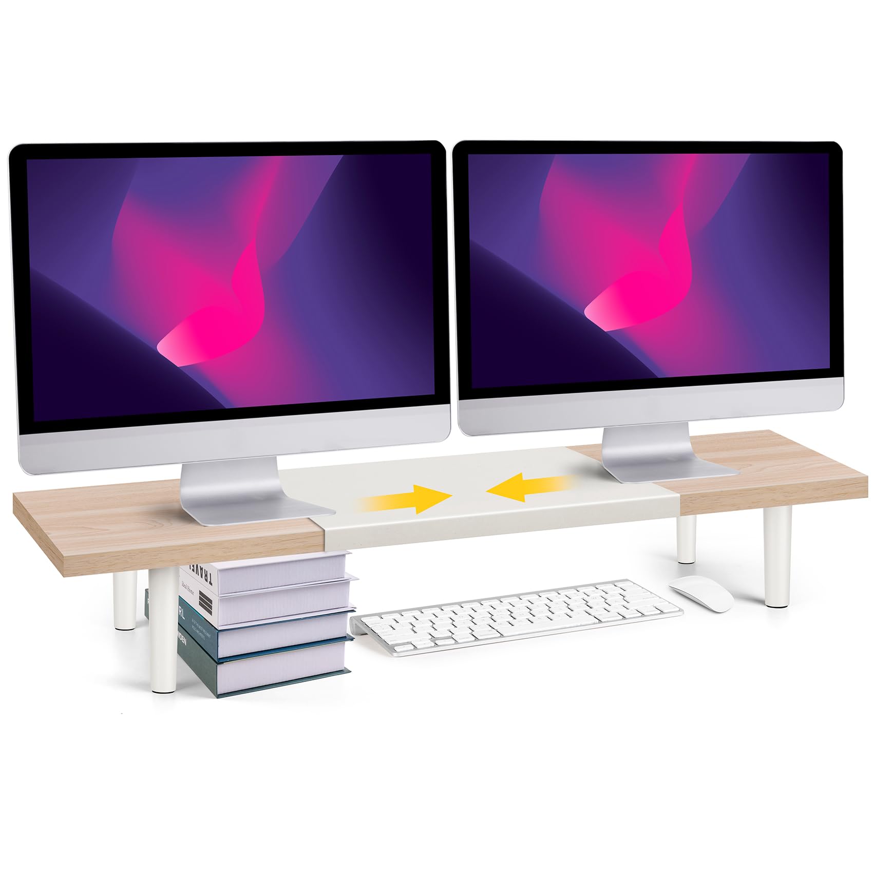 Amazon.com: Across-Star Dual-Monitor-Stand-Riser-For-Desk Adjustable ...