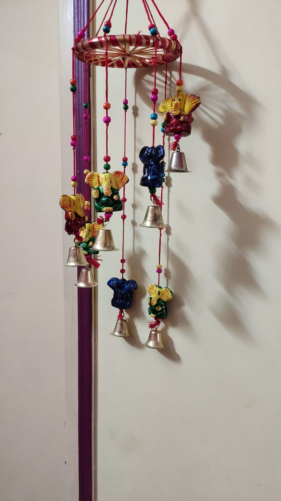 HeeMo Rajasthan Handcrafted Wind Chimes Door/ Wall Hangings (V Shape ...