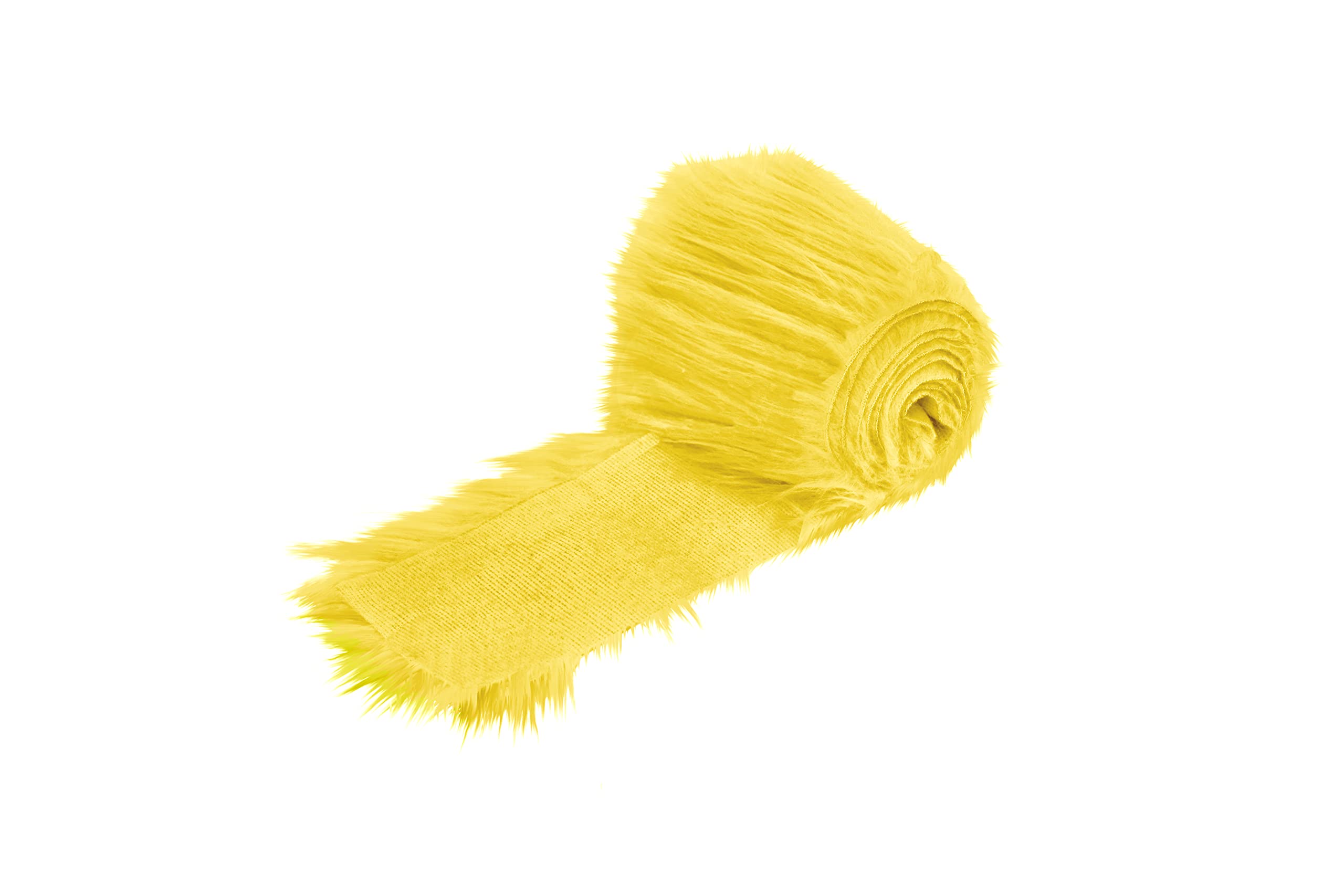 FabricLA Shaggy Faux Fur Roll – 2″ X 60″ Inches Trim Fur Rolls – 2.5 ...