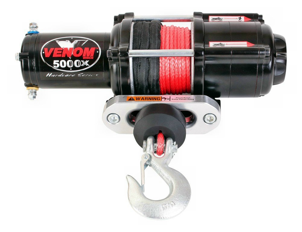 Amazon.com: VENOM Winch 5000LB UTV Winch With Model Specifc Mount Fits ...
