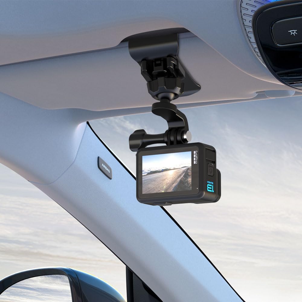 Amazon.com: Rugvis Car Sun Visor Mount VLOG/Video Holder, Quick Clip ...