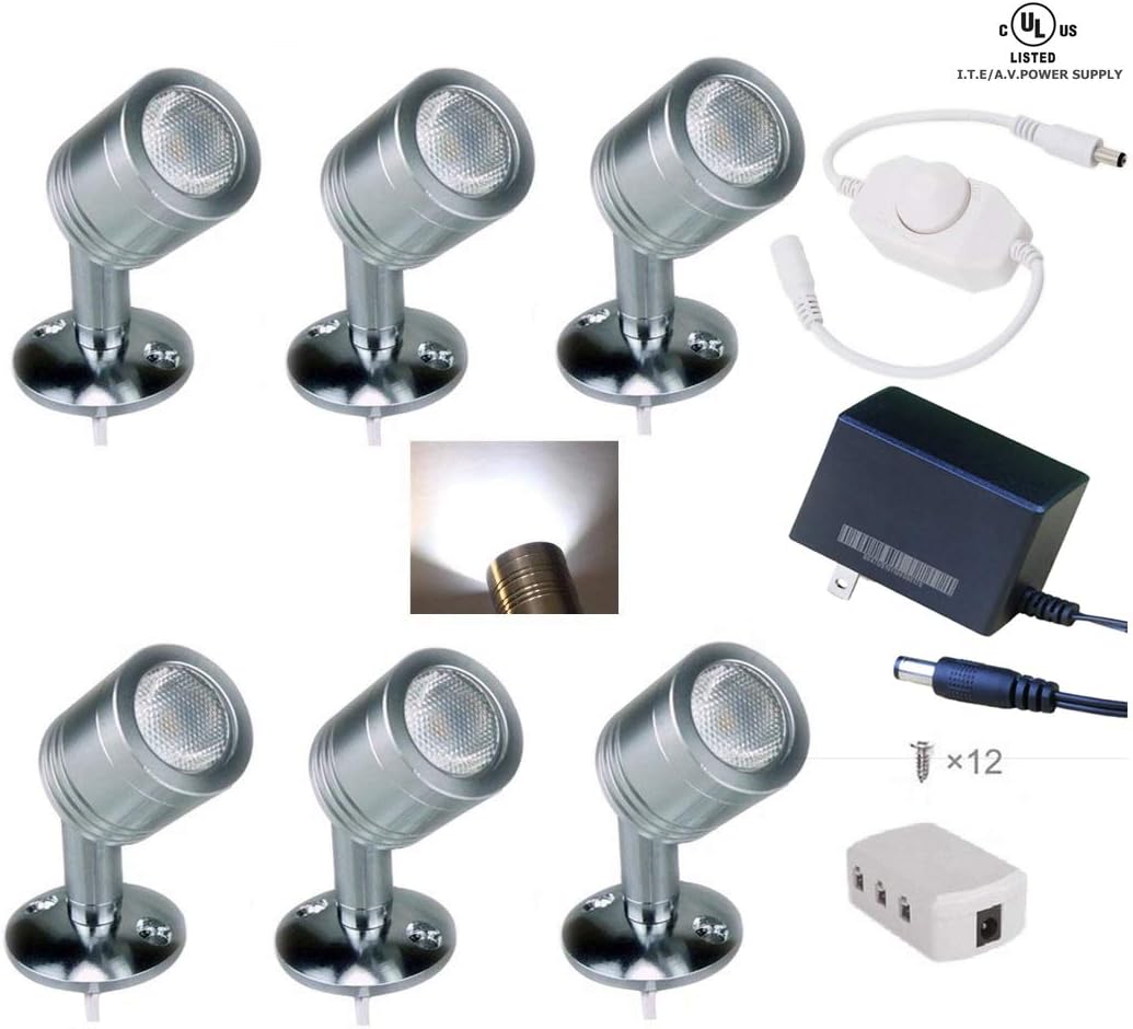 Xking 12V 1W LED Spotlight/Cabinet Light/Jewelry Lamp/Ceiling Light ...