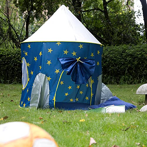 Rocket Ship Play Tent for Boys, Kids Space Ship Tents Play House ...