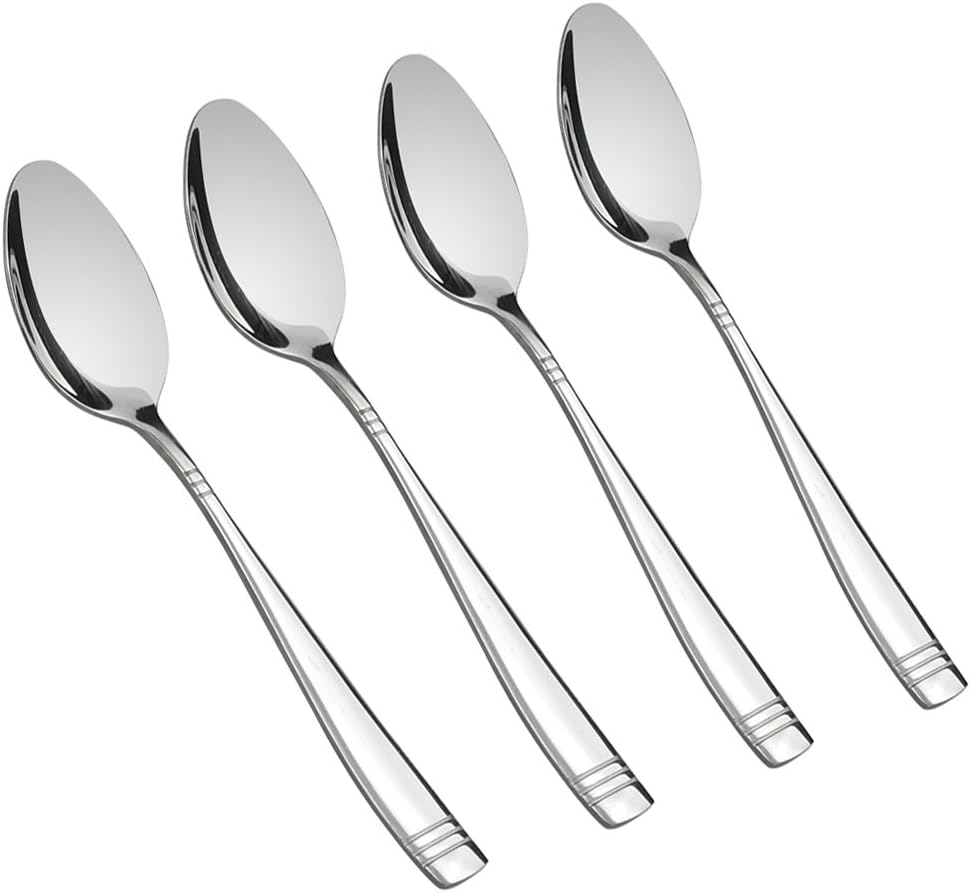 Amazon.com | Teaspoons Flatware Set 12 pieces Stainless Steel Mirror ...