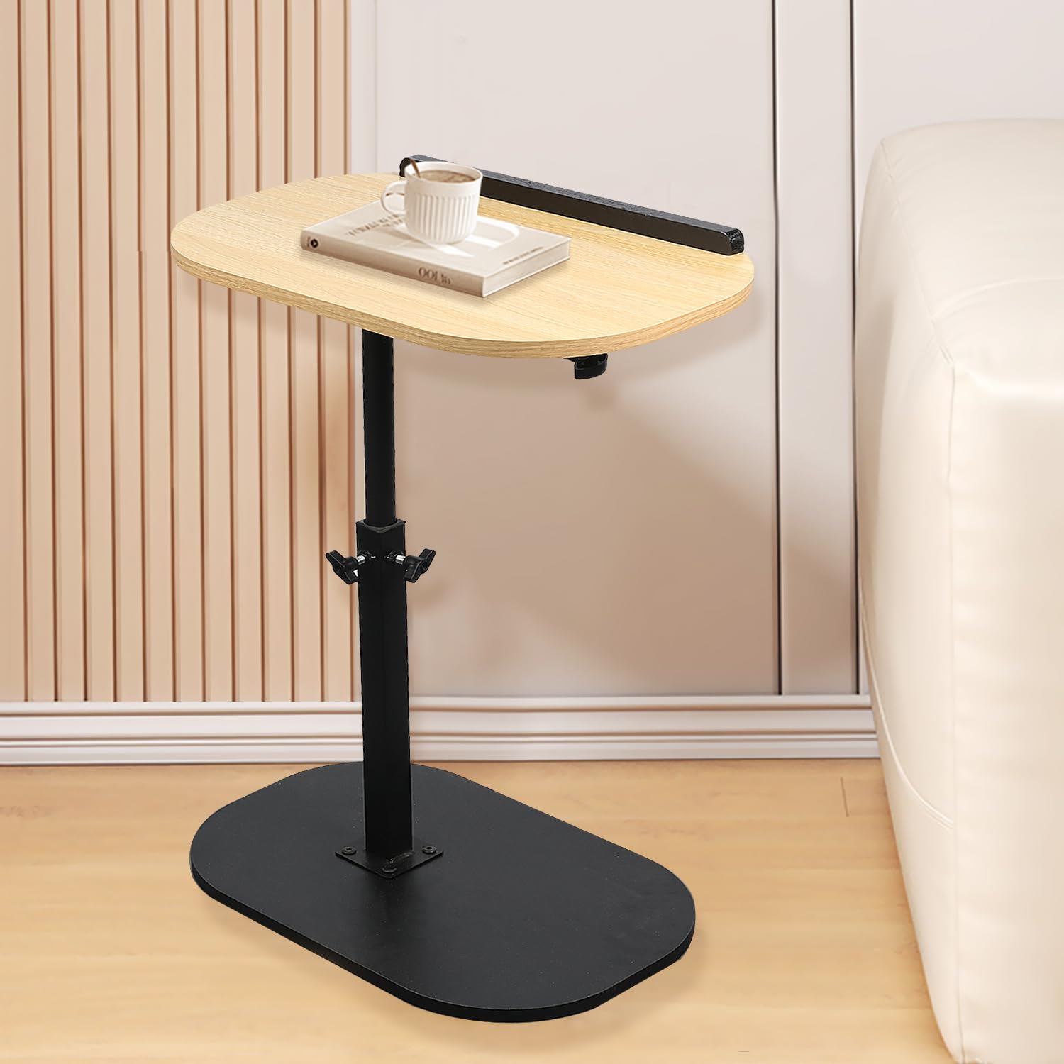 Amazon.com: Adjustable Side Table,360°Swivel Top End Table with 90 ...