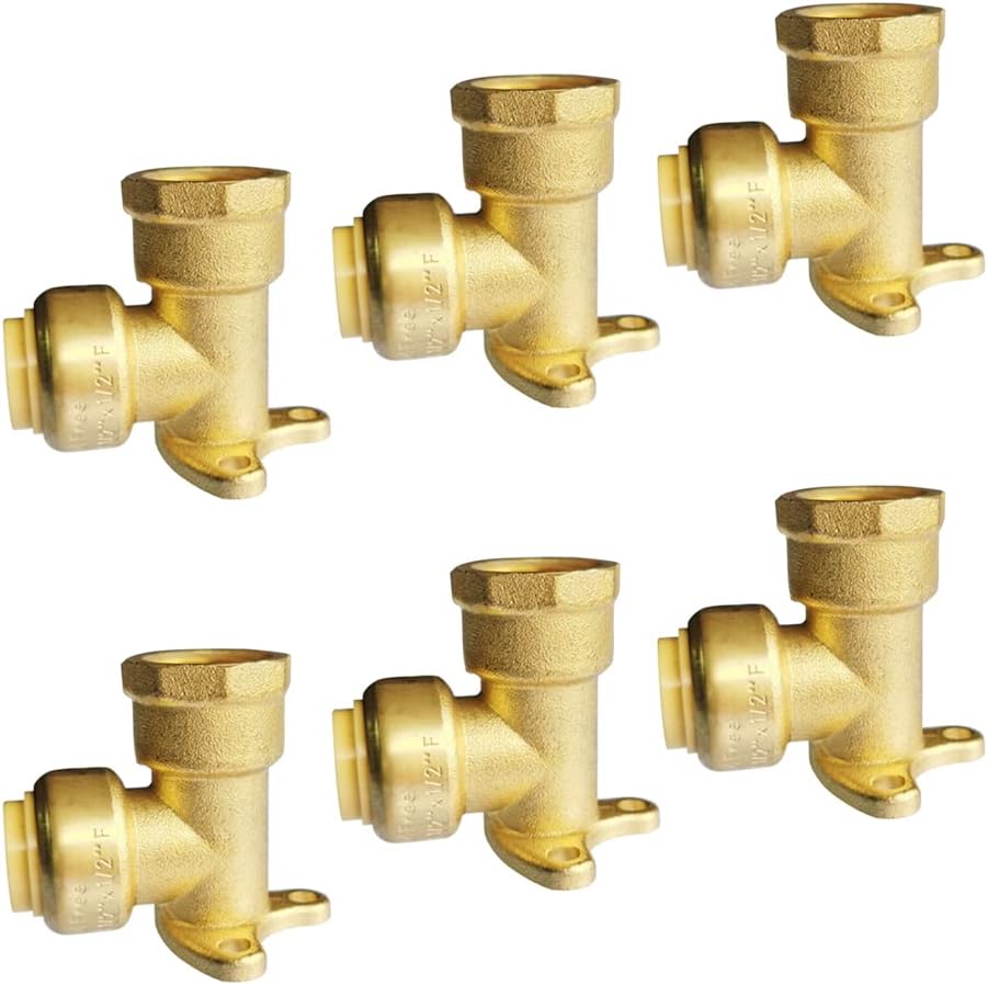 Amazon.com: HQMPC 90 Degree Drop Ear Elbow, Push Fit Plumbing Fittings ...