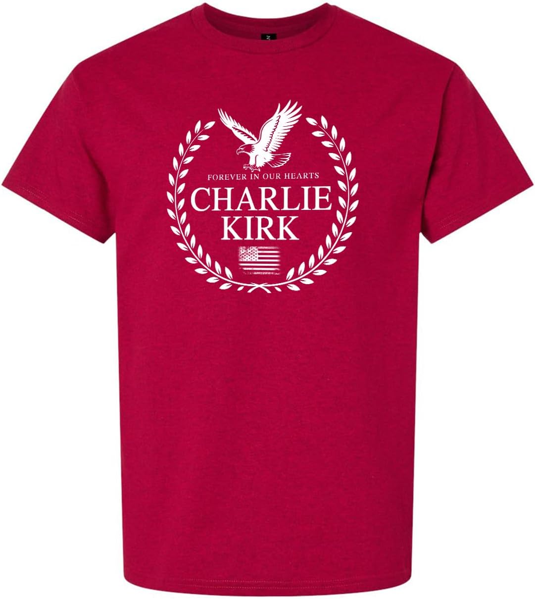 Trenz Shirt Charlie Kirk Men’s T-Shirt – Classic Crew Neck Soft Cotton ...