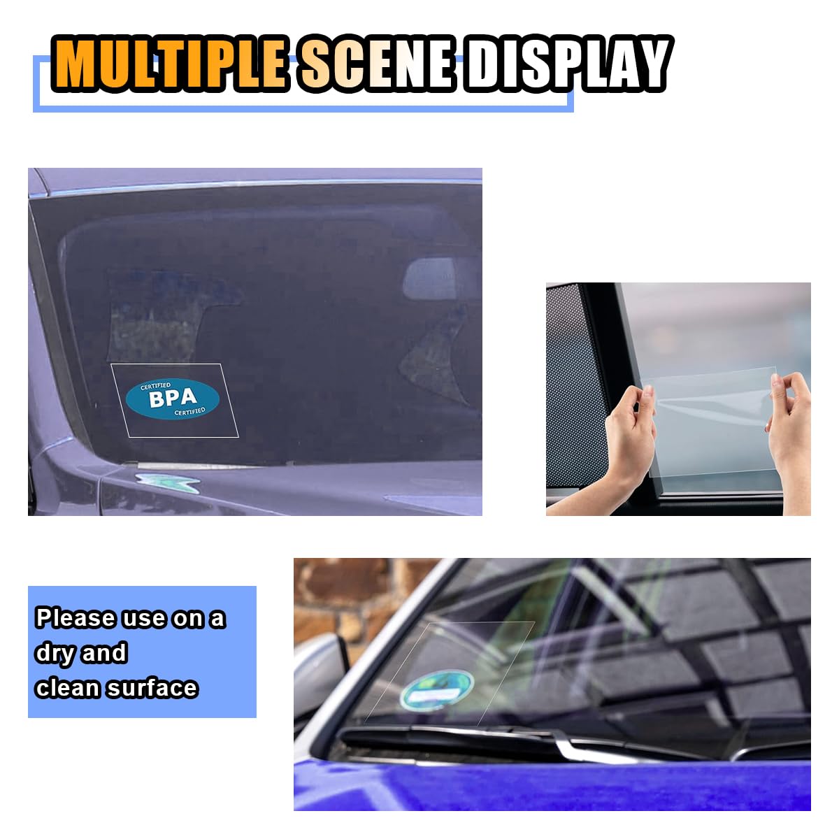 Snapklik.com : Smilfuy Car Windshield Sticker Decals, 6.3A6.3 Inch Car ...