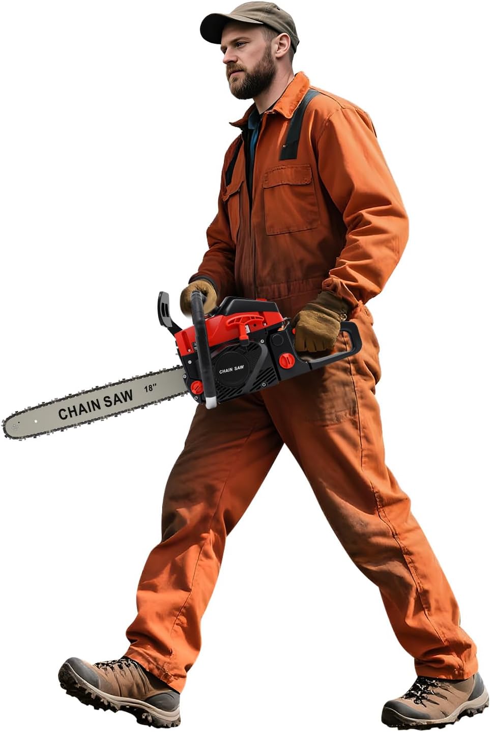 Amazon.com : 4.4HP 58cc Gas Chainsaw,2-Stroke 18inch Guide Plate ...