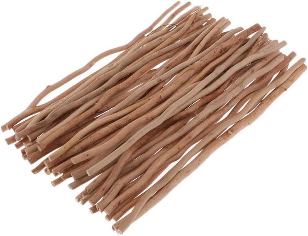 Amazon.com: HOMSFOU 50Pcs Wood Log Sticks 30cm Wood Craft Sticks DIY ...