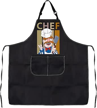 Amazon.com: PXTIDY Swedish Chef Inspired Kitchen Apron Swedish Chef ...