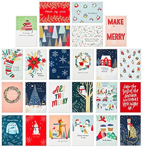 Amazon.com : Hallmark Boxed Christmas Cards, Joy to the World (40 Cards ...