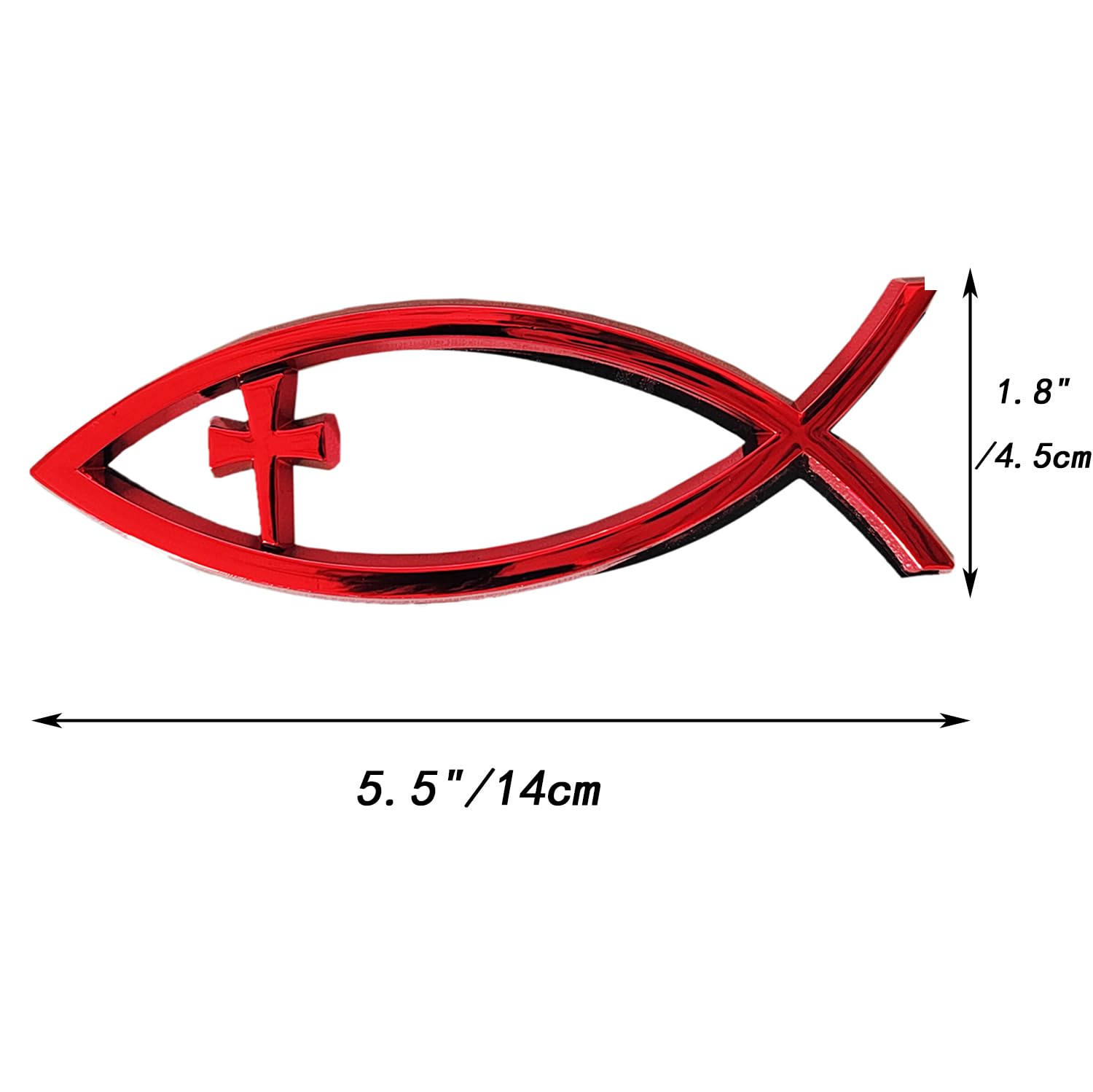 Christian Fish Symbol With Cross