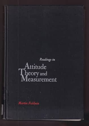 Amazon.co.jp: ”Readings in Attitude Theory and Measurement”Martin ...