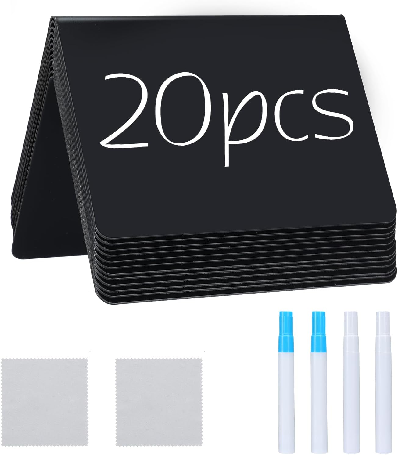 Amazon.com : 20 Pack Mini Chalkboard Signs, 4"x3" Small Chalkboard Sign ...