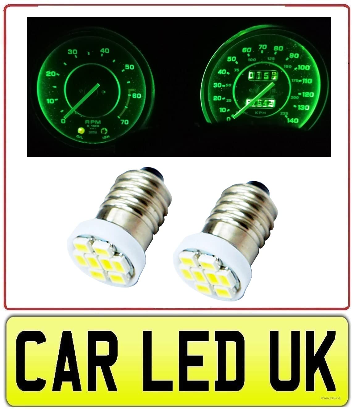 2 X Led Green Bulbs 8 Smd Forward Facing Leds | Desertcart Sri Lanka